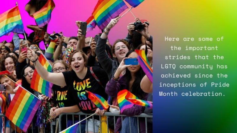 Key Milestones Since the Inception of Pride Month Celebrations