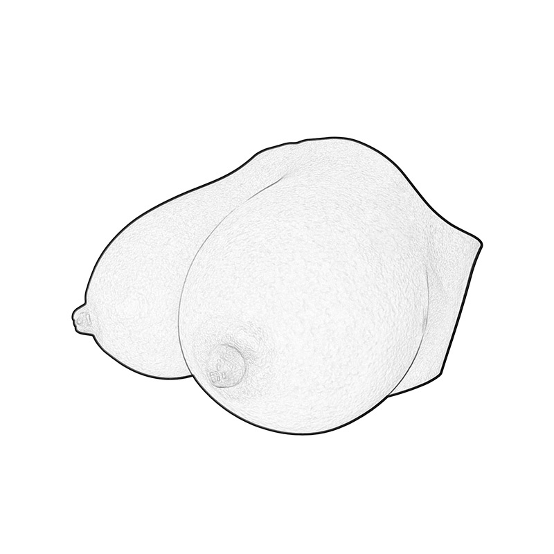 H Cup Tube Top Breast Form